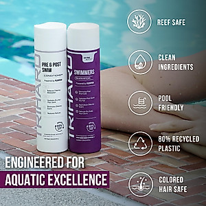 TRIHARD Swimmers Shampoo Extra Boost + Pre & Post Swim Conditioner | Chlorine And Hair Solutions | Swimming Two-In-One Duo