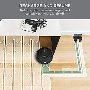 Shark AV993 IQ Robot Vacuum, Self Cleaning Brushroll, Advanced Navigation, Perfect for Pet Hair, Compatible with Alexa, Wi Fi , Black