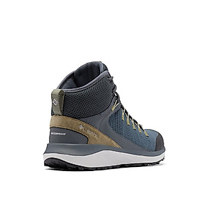 Columbia Men's Trailstorm Mid Waterproof, Graphite/Creek, 8