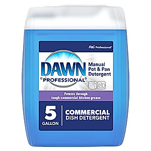 P&G PROFESSIONAL Dawn Dishwashing Liquid Soap Detergent, Bulk Degreaser Removes Greasy Foods from Pots,18.9L/5 gal & Ultra Shine Platinum Dish Soap 5 Gallons (640 oz)