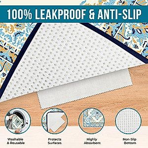 Washable Pee Pads for Dogs 72x72 - Extra Large Super Absorbent Reusable Dog Training Pads, Waterproof Non-Slip Leakproof Whelping Pad, Pee Pads for Dog Floor, Bed