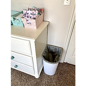 ALVABABY Reusable Diaper Pail Liner for Cloth Diaper,Rubbish Bag,Laundry,Kitchen Garbage Cans (Black Grey, Small Size：5 Gallon) LLS-B2629