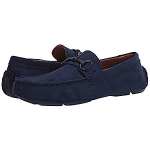 Kenneth Cole REACTION Men's Dawson Bit Driver Driving Style Loafer, Navy, 11