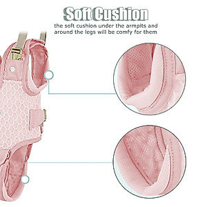 Huifen Baby Walker for Girls Adjustable Baby Walking Harness with Detachable Crotch Baby Support Assist Handheld Kids Walker Helper for Baby Learn to Walk (9-24 Months) (Breathable Pink) …