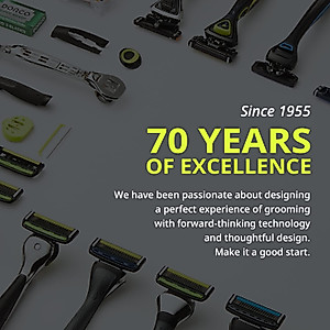 DORCO Pace 6 Sport System - Six Blade Razor System with Trimmer and Pivoting Head - 9 Pack (1 Handle + 9 Cartridges)