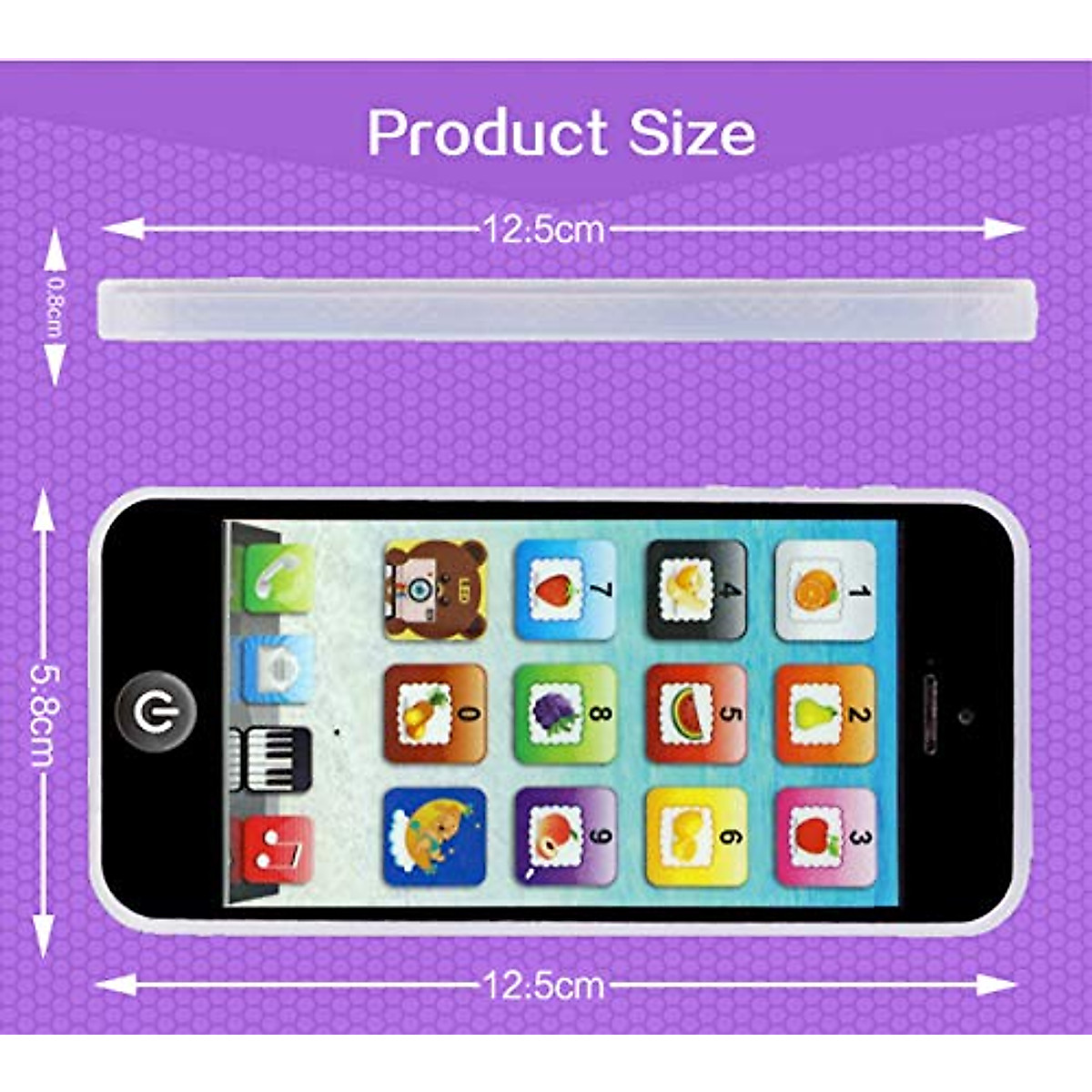 IQ Toys YPhone Toy Play Cell Phone USB Recharable