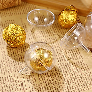 100Pcs Clear Chocolate Holders: Round Chocolate Box Candy Wrappers Holders for Bouquet, Truffle, Wedding & Valentine's Day