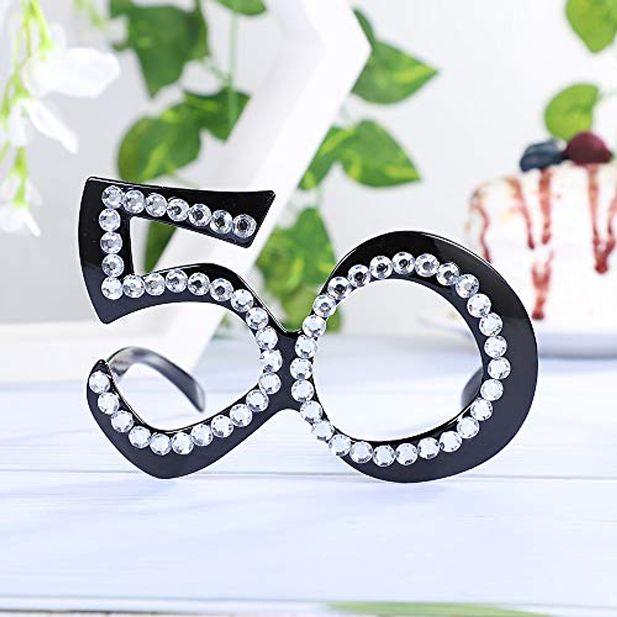 KKBES Happy Birthday Glasses 50th Birthday Party Eyeglasses Birthday Party Props 50th Anniversary Party Glasses Farty Favors