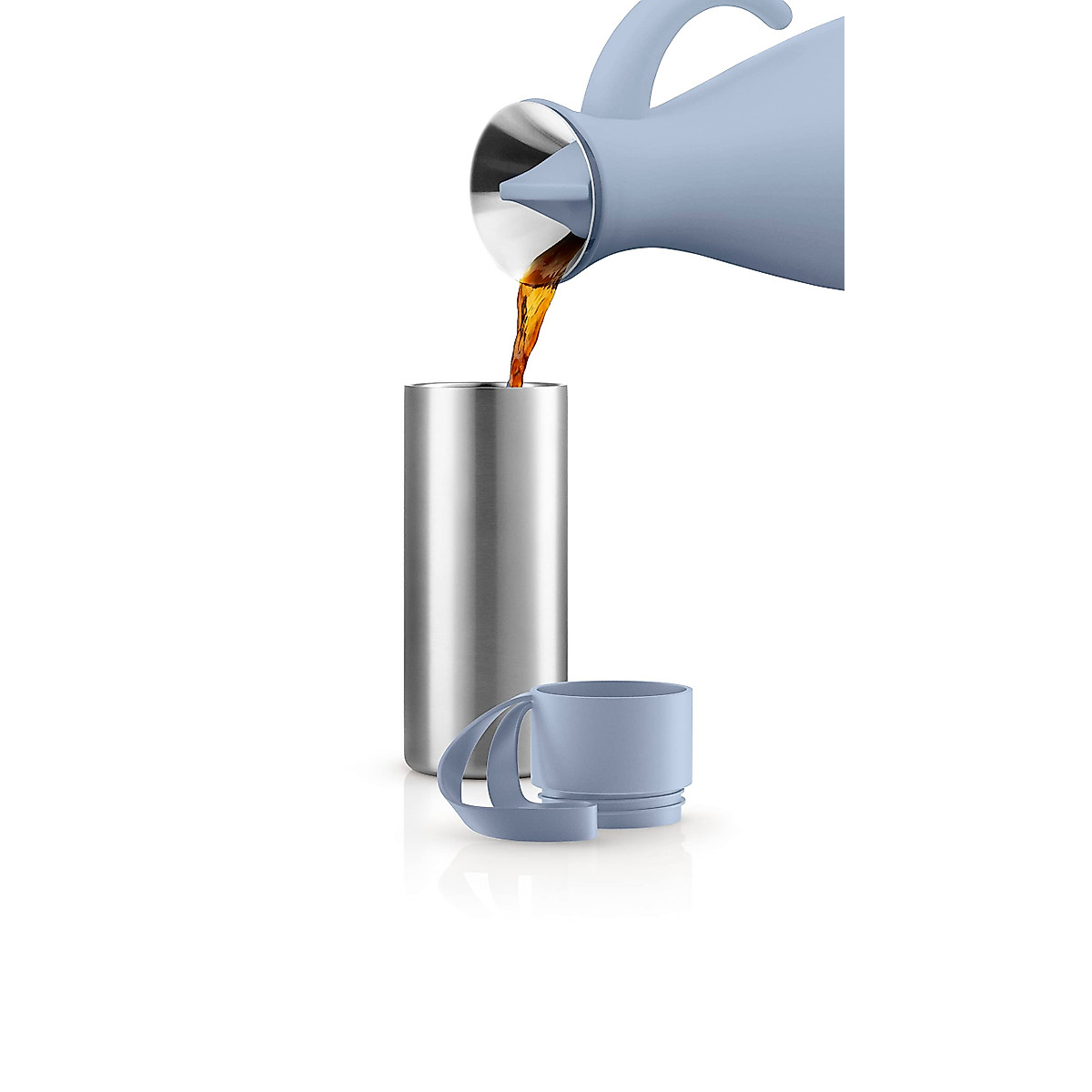 Eva Solo | To Go Cup 12oz | Double walled thermo cup with vacuum | Danish Design, Functionality & Quality | Blue sky