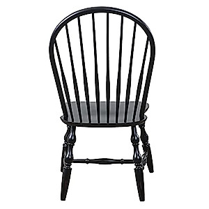 Sunset Trading Windsor Dining Chair Set, 41", Antique Black