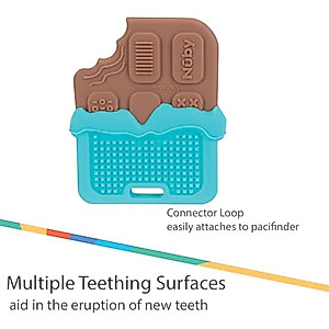 Nuby All Silicone Chocolate Bar Teether - 3+ Months
