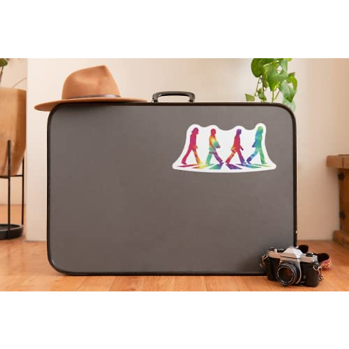 Beatles Abbey Road Sticker Crosswalk Decal Merchandise Memorabilia Album Record Iconic Band Pepper Vinyl Sticker | Premium Quality | 7-Inches | S041 (White-Tiedye)