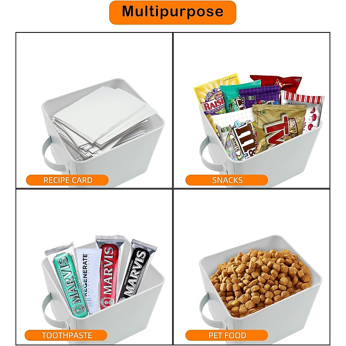 LF LIKEFAIR Kitchen Canisters for Countertop Set of 2 with Customizable Chalkboard Labels & Marker Pen - Iron Kitchen Canisters with Lids - Canisters Sets for the Kitchen - White Kitchen Canister Set