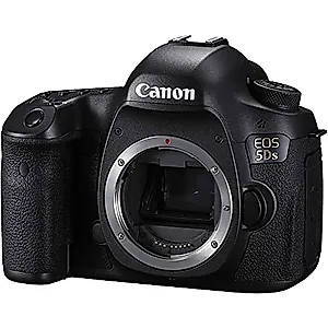 Canon EOS 5DS DSLR Camera (Body Only) (0581C002) + 4K Monitor + Pro Mic + Pro Headphones + 2 x 64GB Card + Case + Corel Photo Software + 3 x LPE6 Battery + Card Reader + LED Light + More (Renewed)