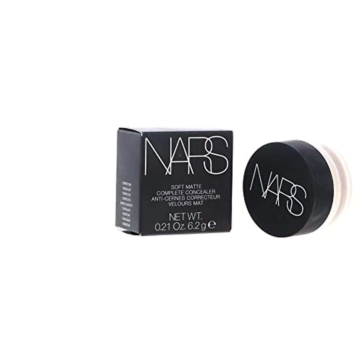 NARS Soft Matte Complete Concealer Chantilly - for fair skin with neutral undertones, Natural, 0.21 Ounce (Pack of 1), C-NA-062-03