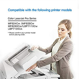 LxTek Remanufactured Toner Cartridges Replacement for Canon 131 to use with LBP7110Cw MF624Cw MF628Cw MF8280Cw Printer (Black, Cyan, Magenta, Yellow, 4 Pack)