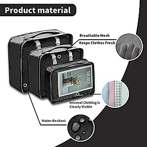 BRAQ 9 Pcs Travel Packing Organizers Travel Packing Cubes for Suitcase Set Luggage Organizers for Suitcase Lightweight Travel Essential Bag with Large Toiletries Bag for Clothes Shoes