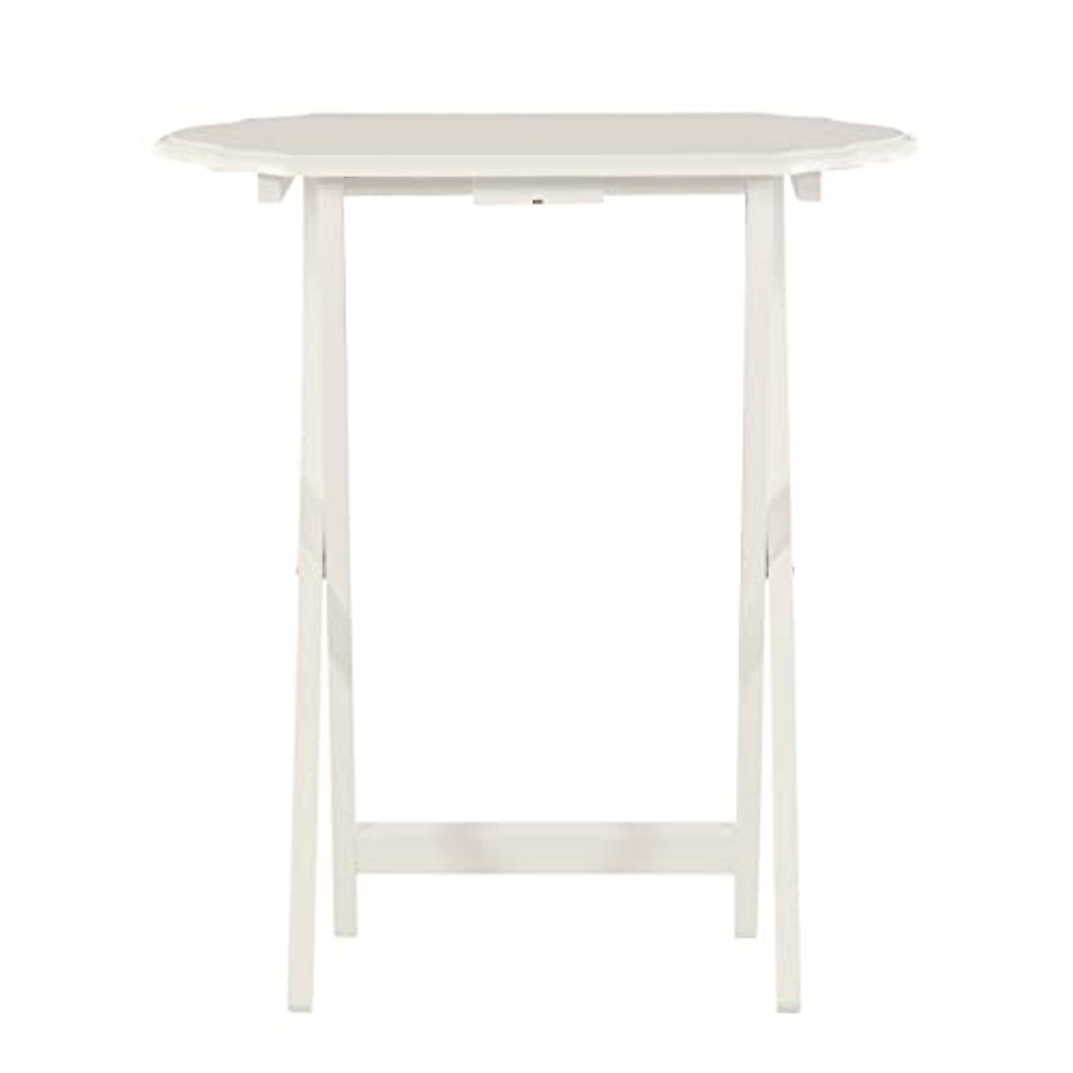 Linon White Folding Set of 2 Audra Snack Tray