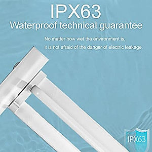 Constant Temperature Electric Heating Towel Rack Bathroom Toilet Towel Rack Hanging Rod Rack,White