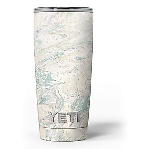 Design Skinz Slate Marble Surface V25 - Skin Decal Vinyl Wrap Kit Compatible with The Yeti Rambler Cooler Tumbler Cups
