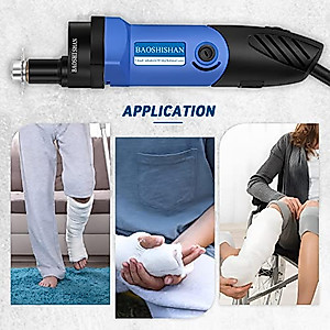 BAOSHISHAN Cast Removal Saw Cast Cutter Electric Plaster Saw Oscillating Speed Adjustable for Tearing Polymeric Materials 110V (BLUE)