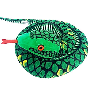 Lazada Snake Stuffed Animal Plush Giant Anaconda Realistic Kids Toys Green 67 Inches