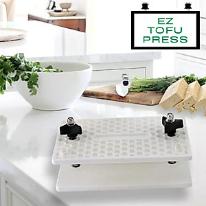 EZ Tofu Press- Best Tofu Press for Extra Firm Tofu | Easily Remove Water for Flavorful and Firm Tofu | Made in The USA