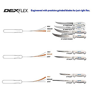 Dexter Outdoors SOFGRIP Fillet Knives, 10""" (SG132N-10PCP (24753))