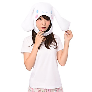 Sanrio Cinnamoroll Fluffy Beanie Cap Soft Warm Winter Head wear White