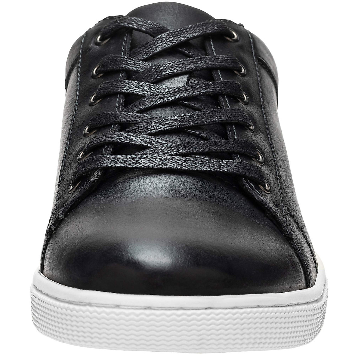 Jousen Men' s Casual Shoes Leather Dress Sneakers Business Casual Shoes for Men Breathable Fashion Sneakers (MY852 Black 8)