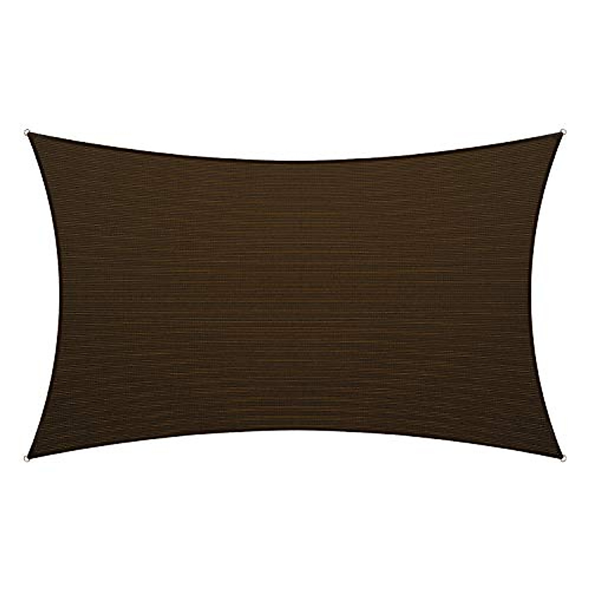 Amgo 12' x 12' Brown Square Sun Shade Sail Canopy Awning AGTAPS12, 95% UV Blockage, Water & Air Permeable, Commercial and Residential, 3 Years Warranty (We Make Custom Size)
