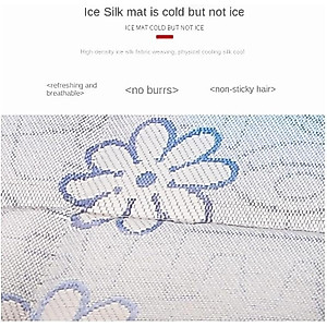 Dog Bed,Cool mat,Dog mat, S XL Summer Cooling Pet Dog Mat Ice Pad Dog Sleeping Square Mats for Dogs Cats Pet Kennel Cool Cold Silk Dog Bed (Color : G, Size : L 51cmX61cm)
