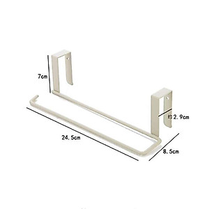 Paper Towel Holder Stainless Steel Under Cabinet Paper Rolls Rack Organizer Kitchen Paper Hanger Sink Roll Towel Holder Hanger Over The Door Kitchen Roll Holder Hanging Organizer Kitchen Storage Hook