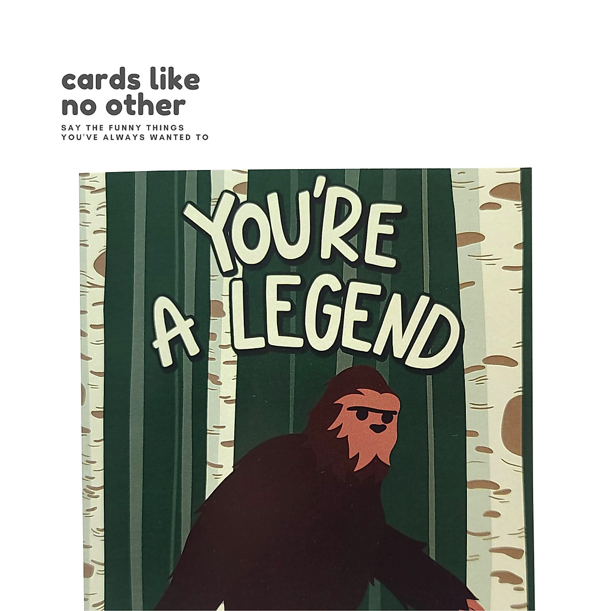 Sleazy Greetings Funny Happy Father's Day Card From Kids Daughter Son | Sasquatch Bigfoot Birthday Card For Dad | Dirty Adult Friend Bday Card with Envelope