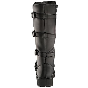 Steve Madden Girls Shoes Girls Brookee Motorcycle Boot, Black, 2 Little Kid