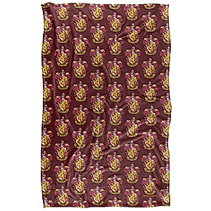 Harry Potter Gryffindor Crest Tile Pattern Silky Touch Super Soft Throw Blanket 36" x 58",Gryffindor Crest