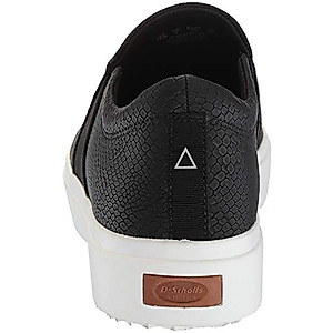Dr. Scholl's Shoes womens Wander Up Sneaker, Black Snake, 9.5 US