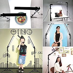 GSKAIWEN 180 LED Light Photography Studio LED Lighting Kit Adjustable Light with Light Stand Tripod Photographic Video Fill Light