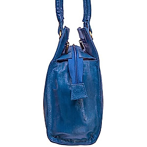 Evi's bags Women's Hand Painted Genuine Leather Handbag - Shoulder Bag - Hobo, by Evi's Bags. Unique, Large, Handmade Purse - Satchel - Tote. Wearable Art - Alley Cat Bag, Multicolor