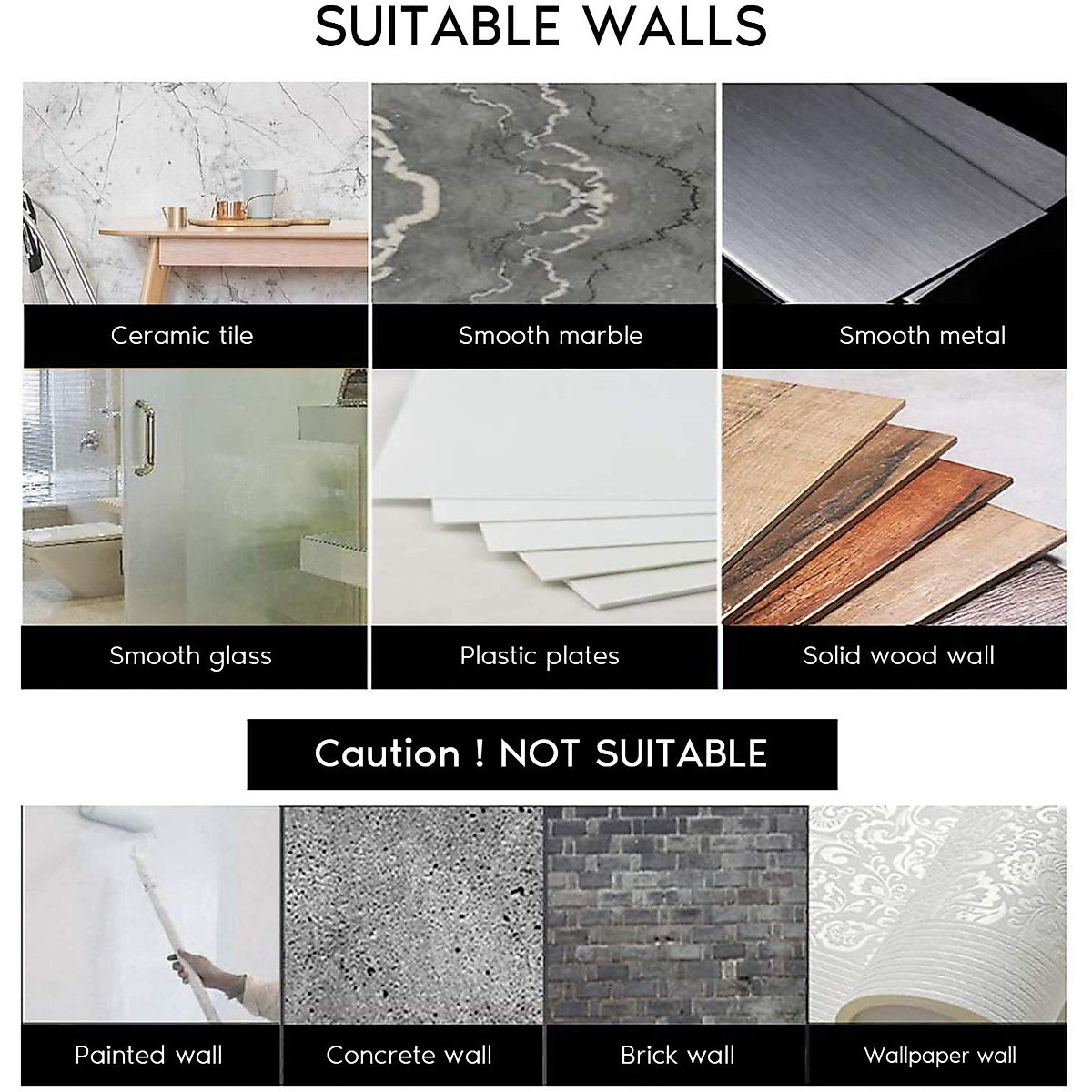 YIGII Paper Towel Holder Under Cabinet - Self Adhesive Paper Towel Rack Wall Mount for Kitchen, SUS-304 Stainless Steel Brushed