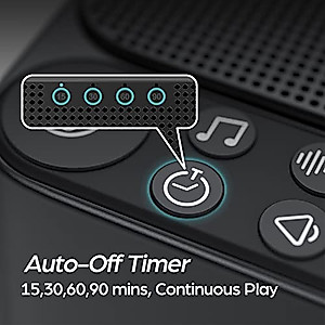 REACHER White/Brown/Pink Noise Machine with 19 Soothing Sounds, 8 Night Light, Adjustable Brightness, Sleep Timer, Volume Control, Portable Bedside Sound Therapy Machine for Baby Kids Adults