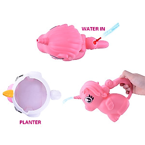 JOYIN Unicorn Kids Gardening Tool Set Toy Includes Watering Can and Planter, Sun Hat, Gloves, Apron and Kids Gardening Kit Like Shovel, Rake and Trowel, Outdoor Play Gardening Gifts (Unicorn)