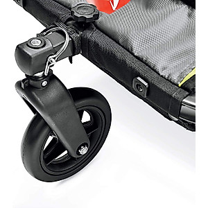 Allen Sports Deluxe Steel 1-Child Bicycle Trailer and Stroller, Green