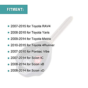 SELEAD Flip Key Fob 3 Buttons Keyless Entry Remote Shell CASE fit for 2007-2015 for Toyota 4Runner RAV4 Yaris Matrix Antitheft Keyless Entry Systems HYQ12BBY-3 2pcs US Stock