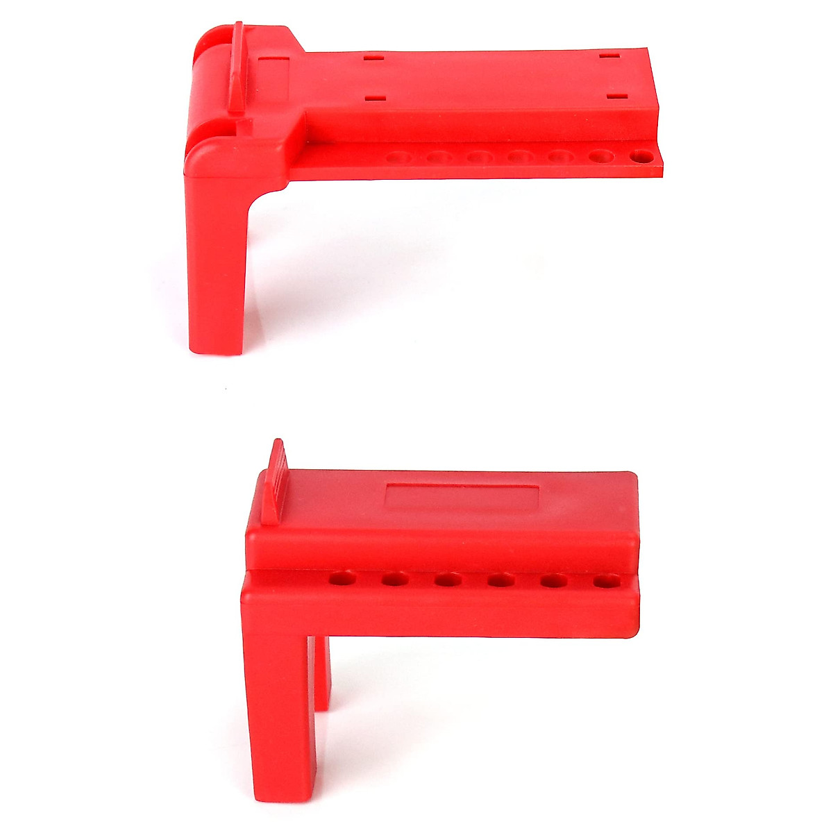 QWORK Ball Valve Lockout, Safety Lock, 1/2" - 2-1/2" Diameter, Red