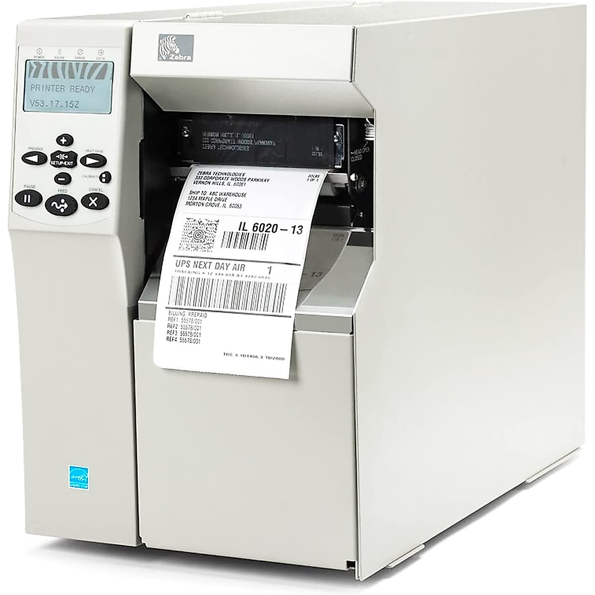 Zebra ZT230 Direct Thermal Only Industrial Label Printer, White - USB and Serial Connectivity - 4-Inch Max Print Width, 203 DPI, ZPL, Monochrome Barcode