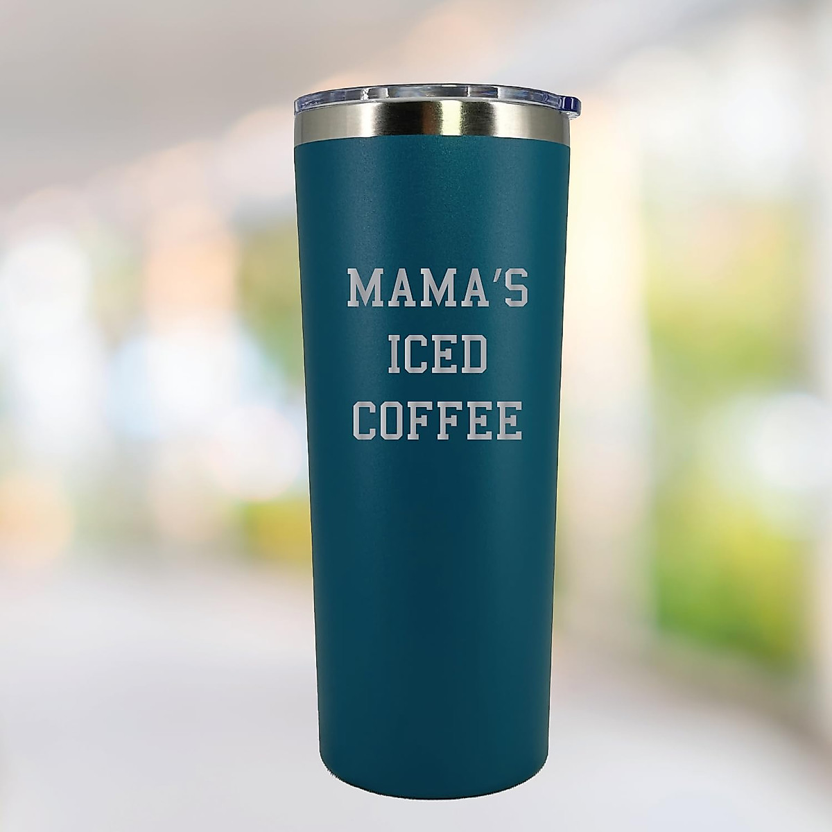 Personalized Add Your Custom Text Tumber - 22 oz Tumbler with Lid and Straw - Stainless Steel -Laser Engraved - Vacuum Insulated - Custom Tumbler -