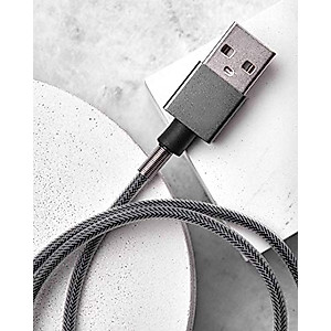 Magnetic USB Charging Cable - Fast Charger - Braided Cord with Reinforced Springs (1 Pack), Laptop
