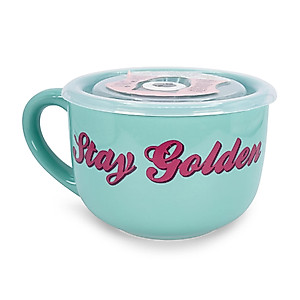 Silver Buffalo The Golden Girls Ceramic Soup Mug with Vented Lid | Holds 24 Ounces