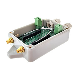 qBoxMini AMC DIY IOT Enclosure Kit (Two SMAs), IOT Enclosure for Arduino MKR ESP32 Cellular LoRa WiFi Board, Waterproof IP65 Enclosure with Glands, prototyping PCB connectors Set and Two SMAs